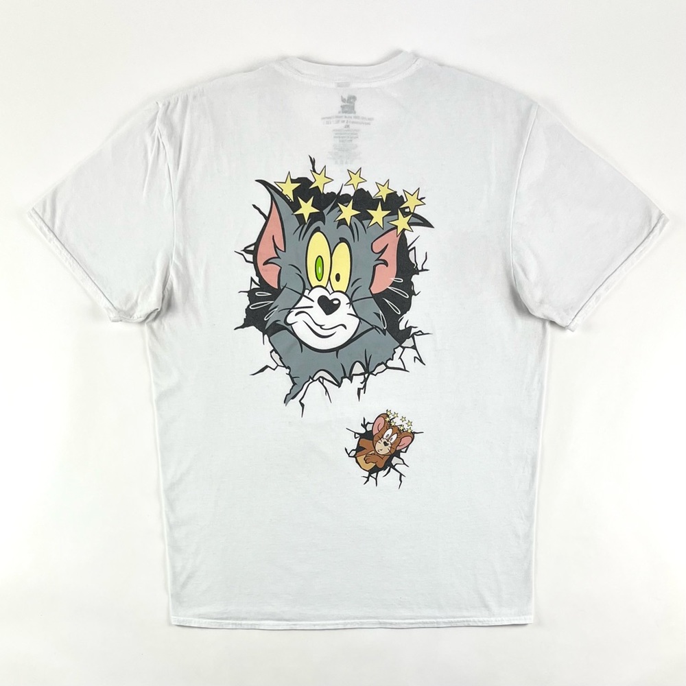 Tom & Jerry Cartoon Knocked Out Graphic Tee - Gem